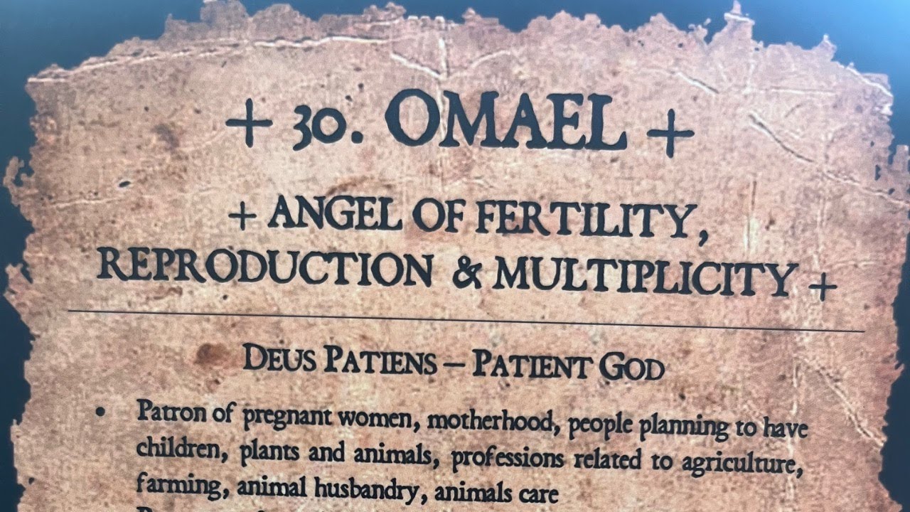 72 Angels #30 OMAEL ANGEL OF FERTILITY REPRODUCTION MULTIPLICITY-The ...