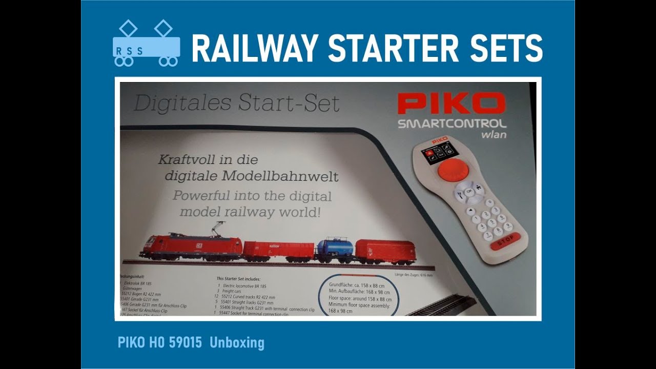 PIKO SMARTCONTROL WLAN Starter set H0 59015 (initial unboxing) PT1 ...