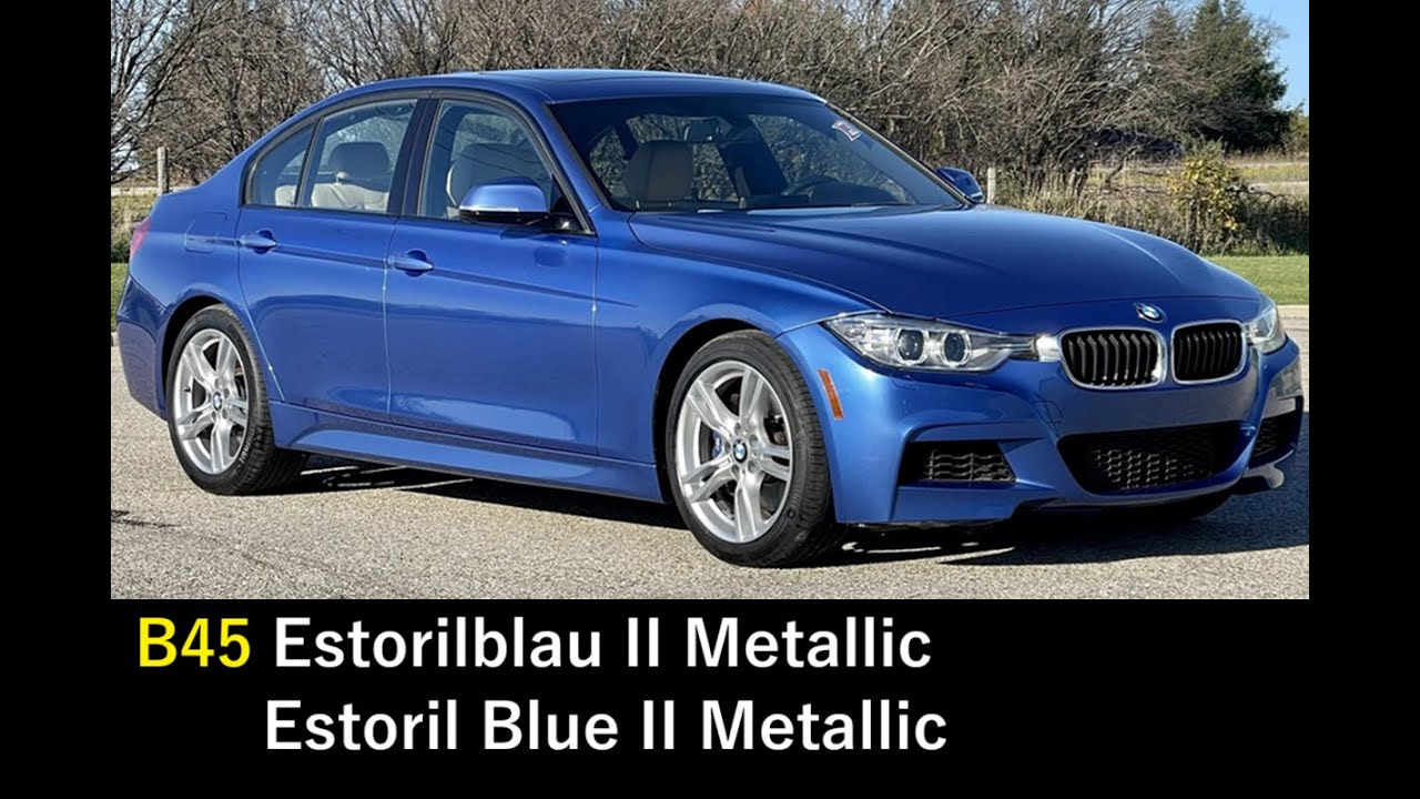 93. FACTORY COLORS BMW 3ER F30 F31 F34 2011-2019 - YouTube