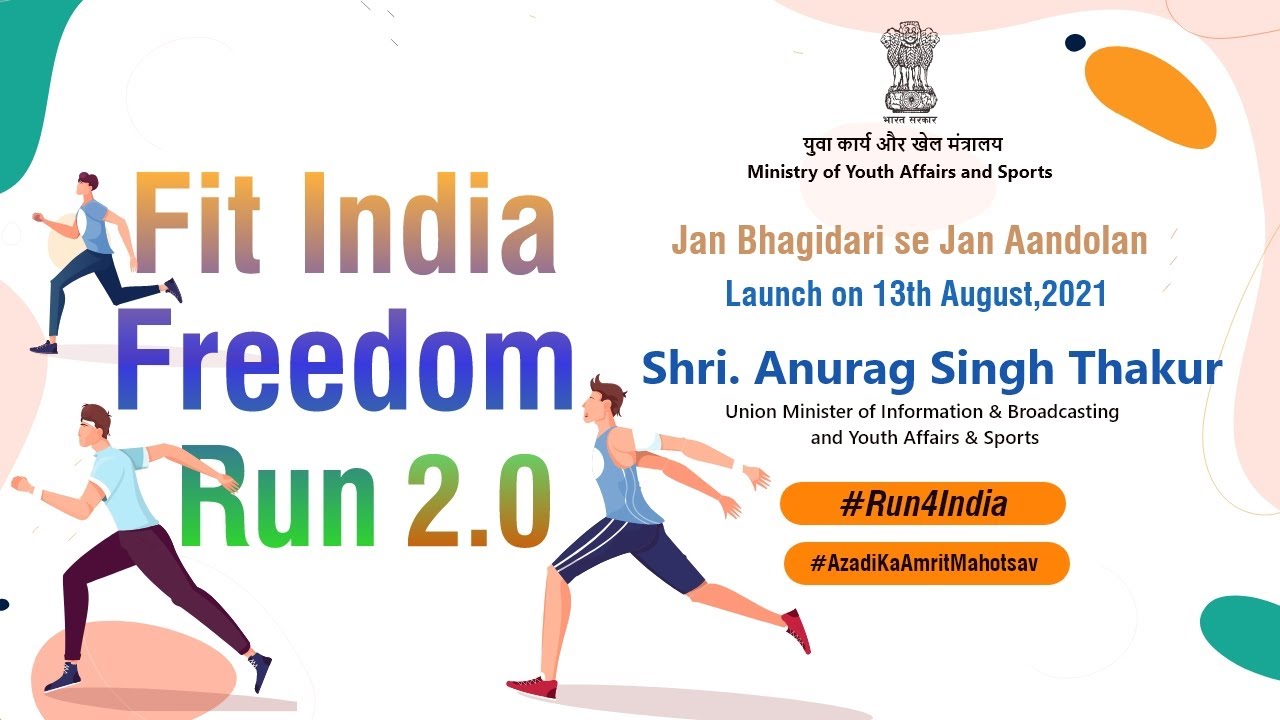 Fit India Freedom Run 2.0 - Launch #Run4India #AzadiKaAmritMahotsav ...