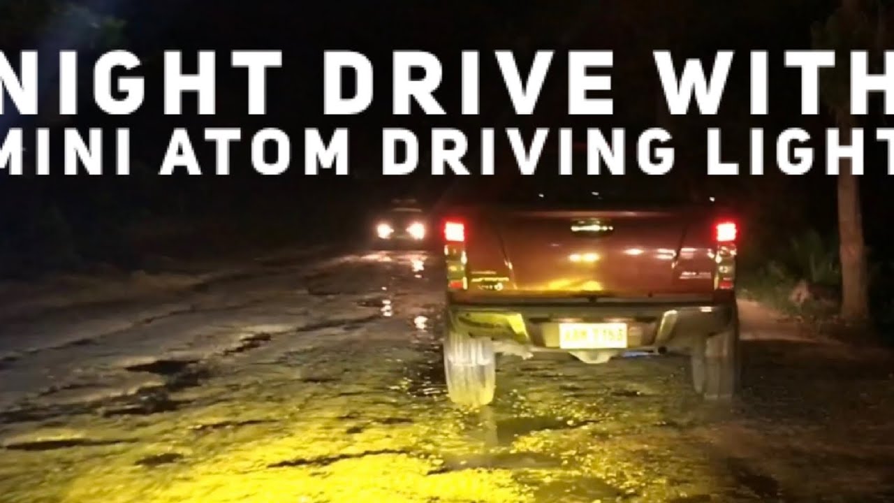 HONDA CLICK 125i: NIGHT DRIVE WITH MINI ATOM DRIVING LIGHT - YouTube