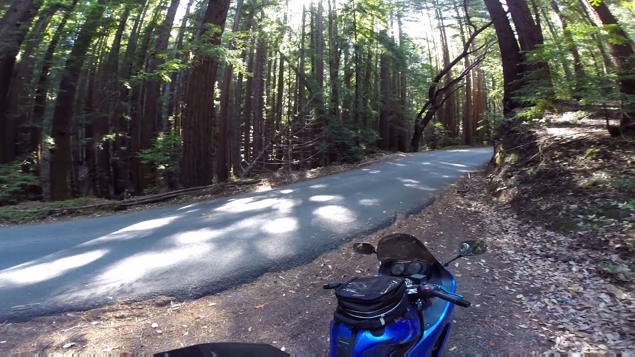 motorcycle ride from the Redwoods to the beach, Santa Cruz and Capitola ...