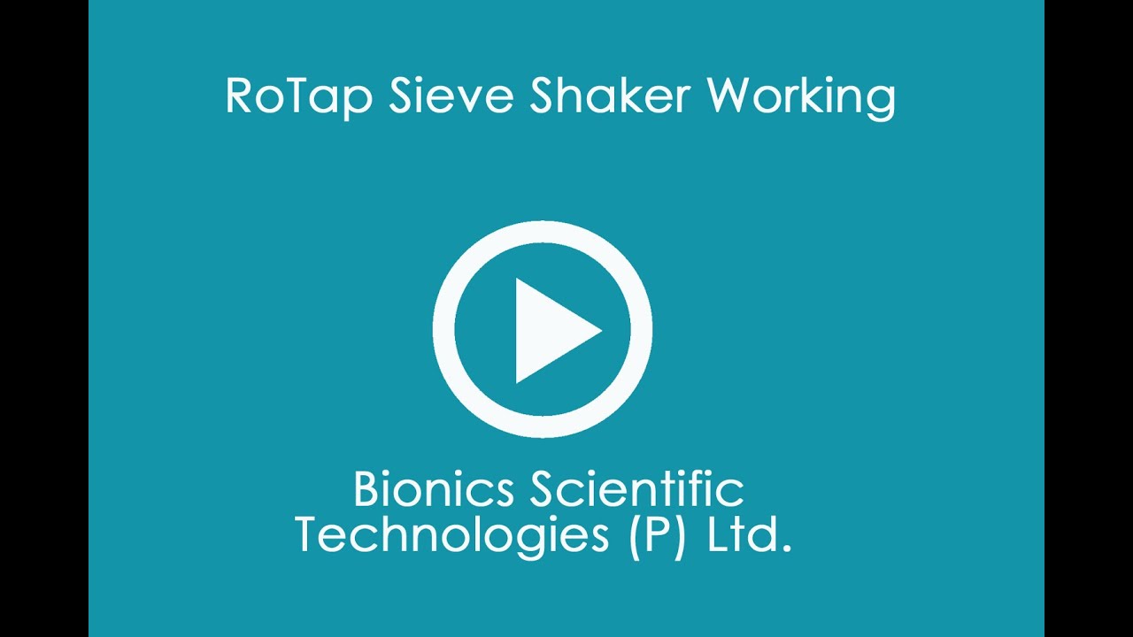 RoTap Sieve Shaker Working - YouTube
