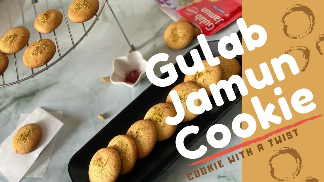 GULAB JAMUN COOKIES | 5 INGREDIENT EASY GULAB JAMUN COOKIES | INSTANT ...