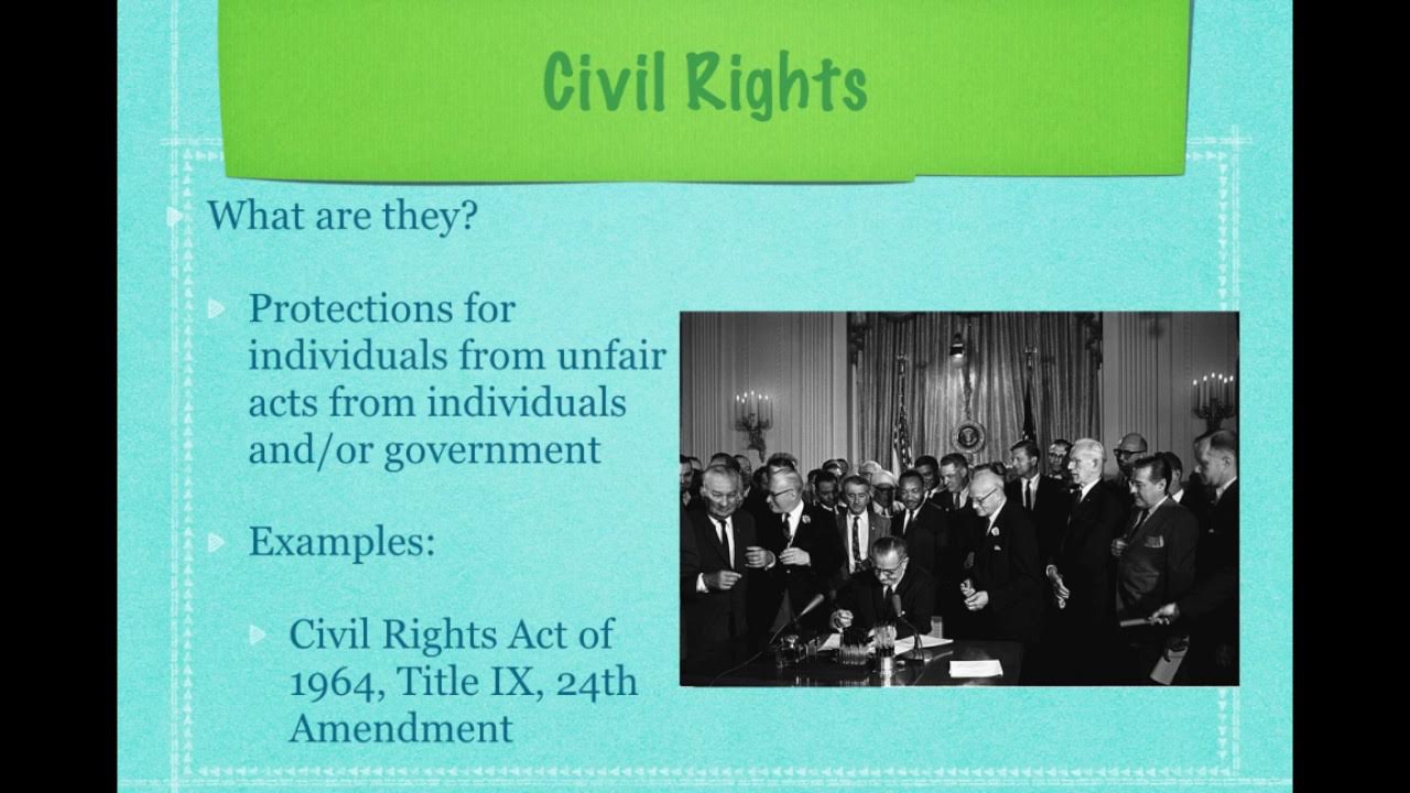 Gov Review Video #46: Civil Liberties and Civil Rights - A Brief Intro ...