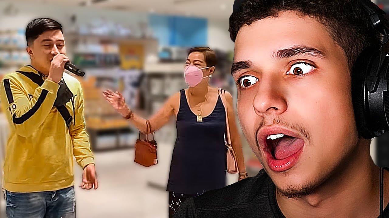 He Sings in Mall and Lady Stops to Appreciate! - YouTube