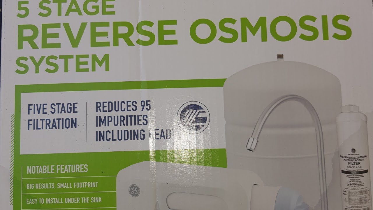 GE 5 Stage Reverse Osmosis System unboxing - YouTube