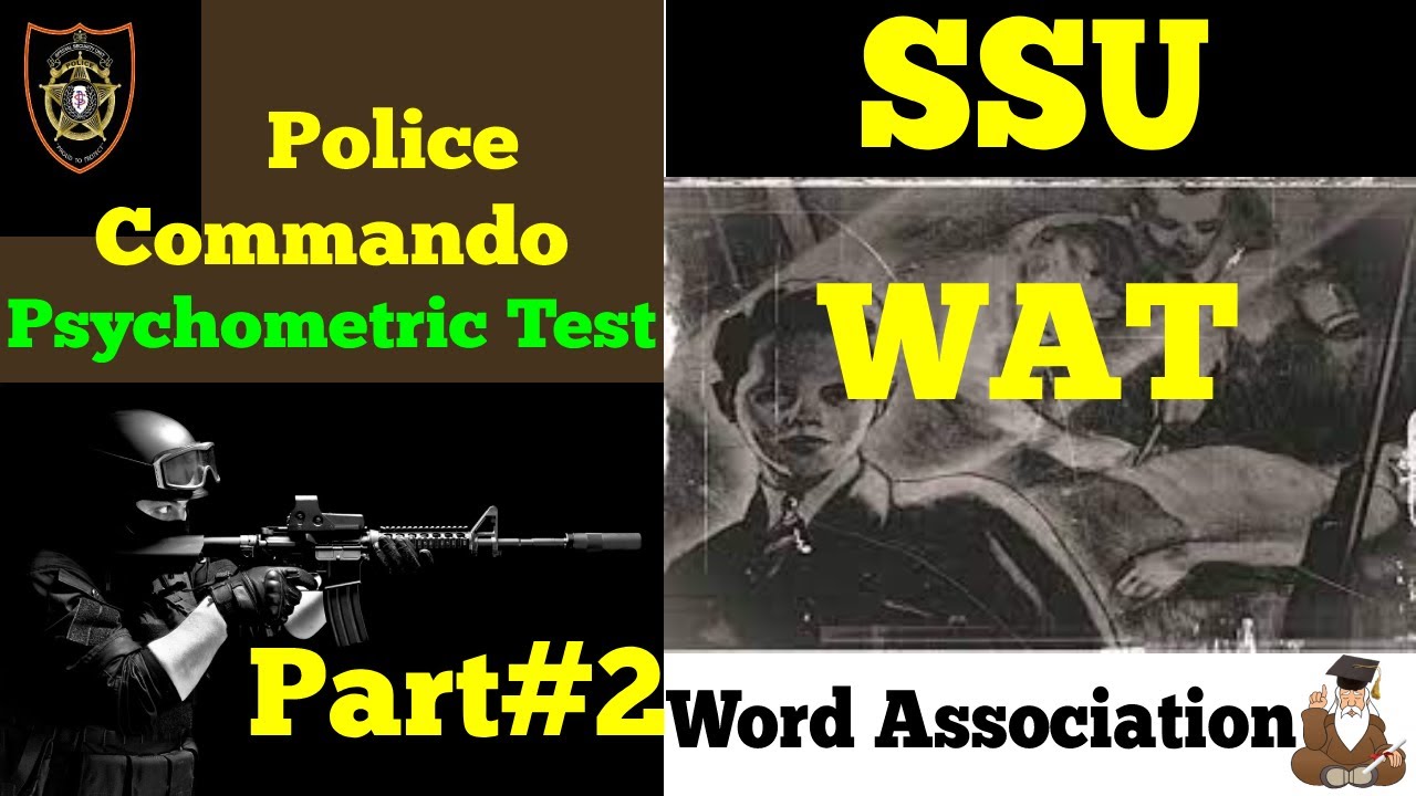 SSU Psychometric Test Word Association Test Personality Test Police ...