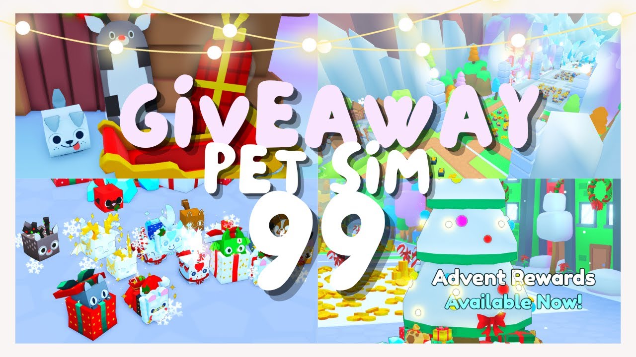 LIVESTREAMING ROBLOX !!! GIE AWAY PET SIM 99 UPDATE PET SIM 99 # ...