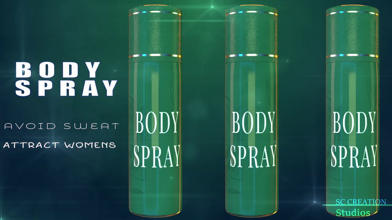 3D ANIMATION FOR BODY SPRAY - YouTube