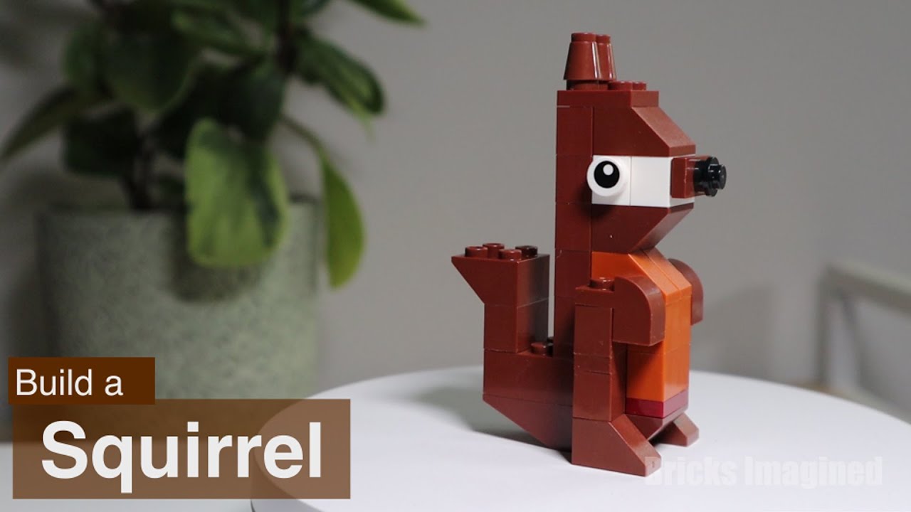 Lego Brown Squirrel - Learn to Build - Beginner Level - YouTube
