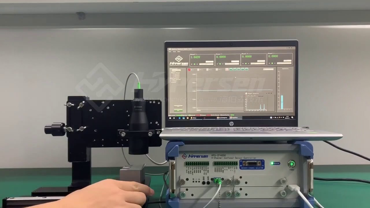 Hypersen HPS CF-4000 Chromatic Confocal Sensors @ Glass thickness ...