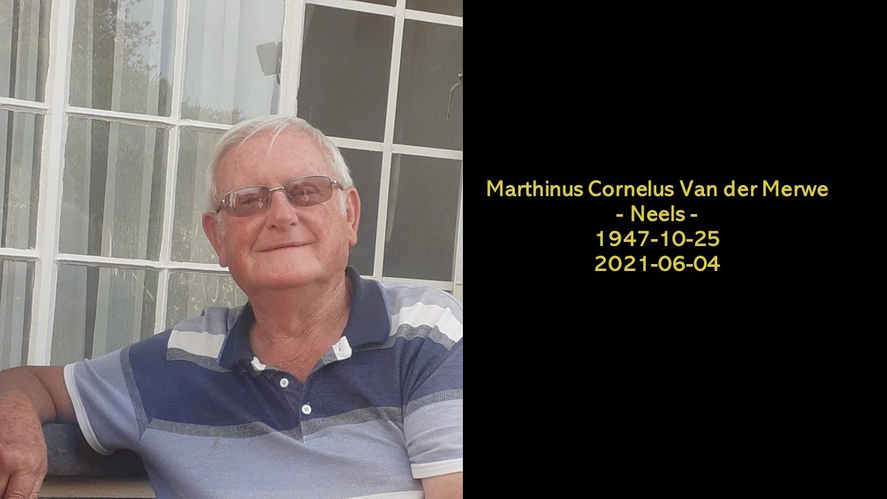 Marthinus Cornelus Van der Merwe - Neels - YouTube