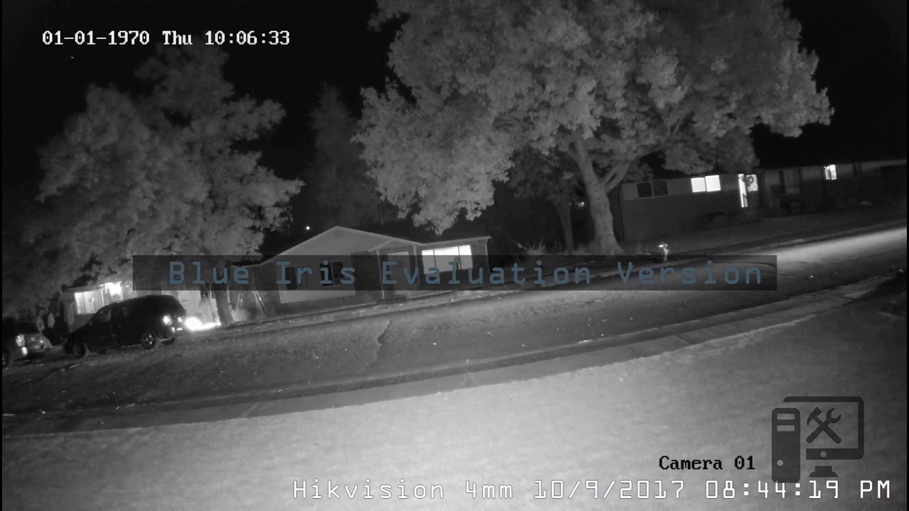 HikVision 4mm - 4MP IP Camera Nighttime sample - YouTube