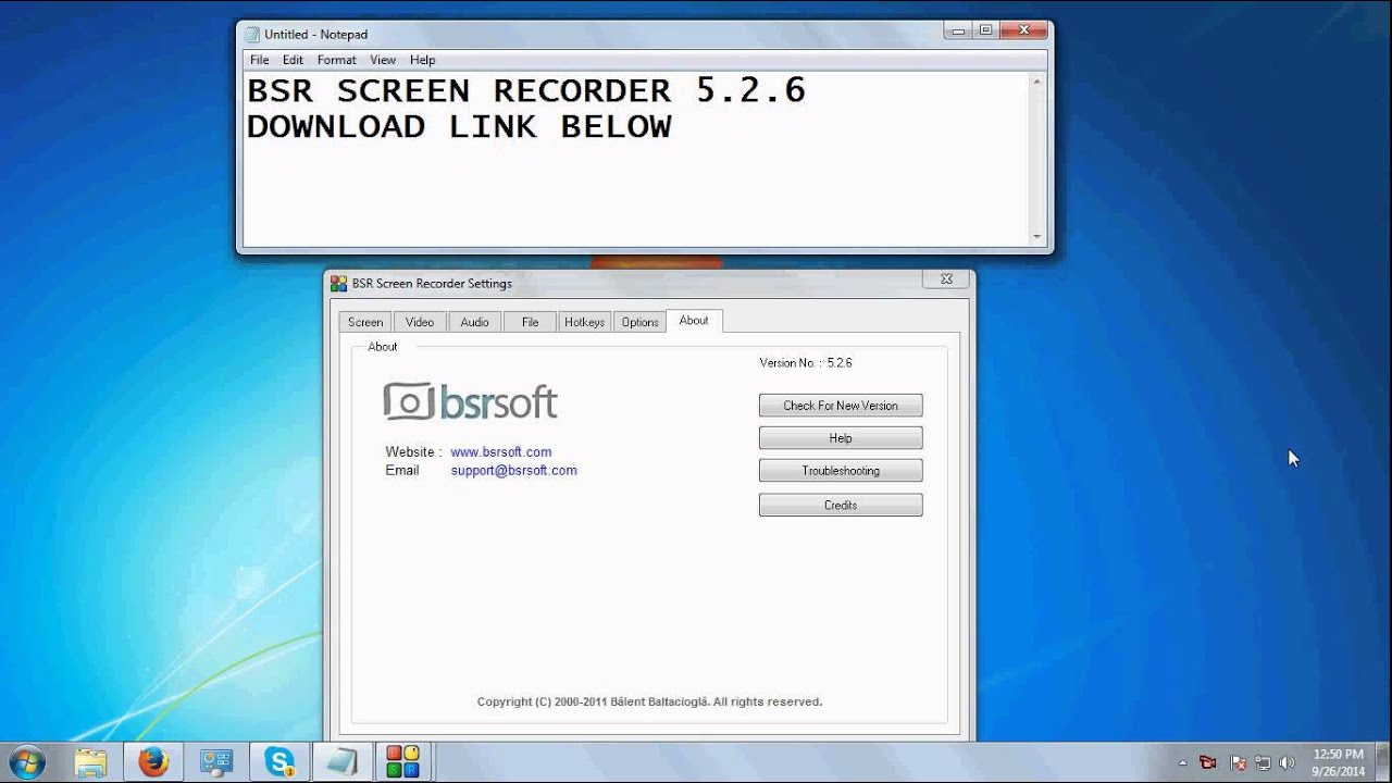 BSR SCREEN RECORDER 5.2.6 FREE DOWNLOAD - YouTube