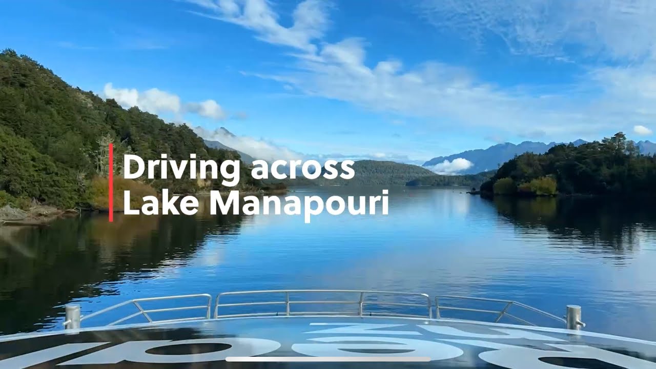 Driving Across Lake Manapouri | Timelapse crossing New Zealand’s second ...