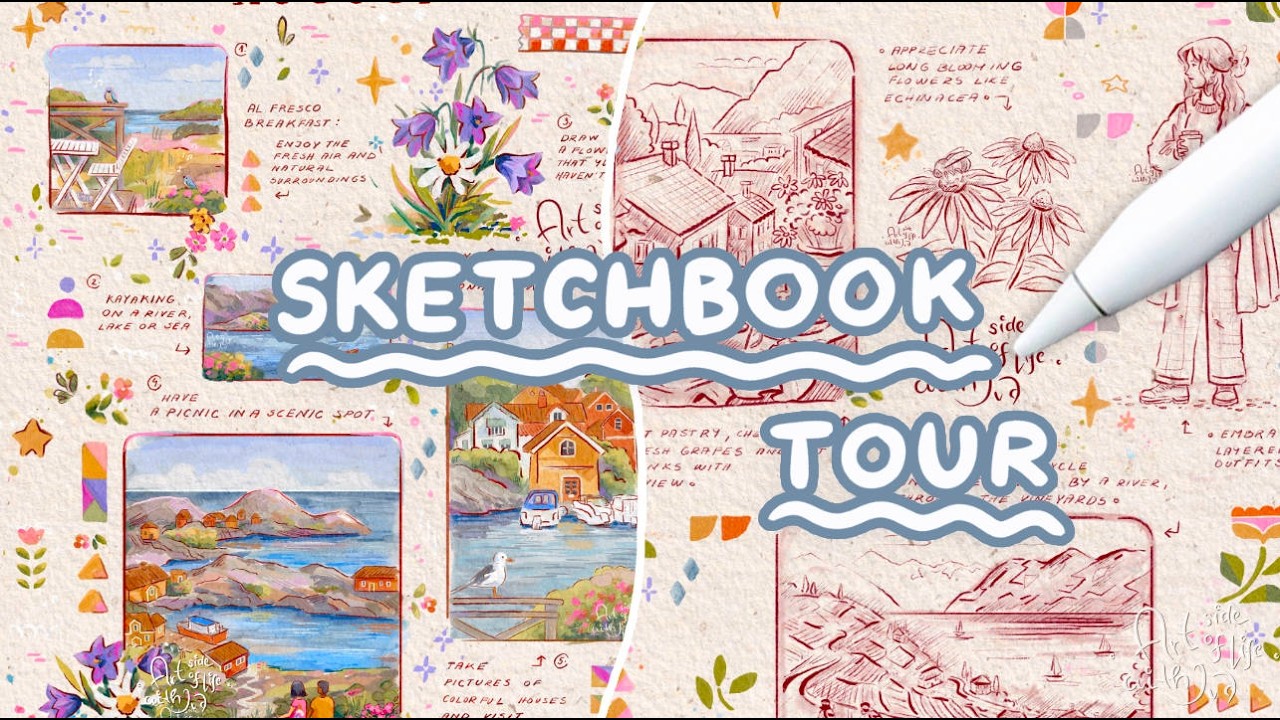 Everything I Drew This Summer | Sketchbook Tour (Ep.9) - YouTube