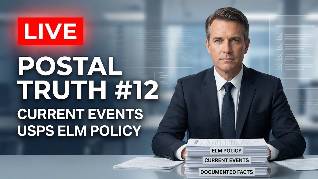 LIVE With The Postal Truth No. 12 | Current Events & USPS ELM Policy # ...