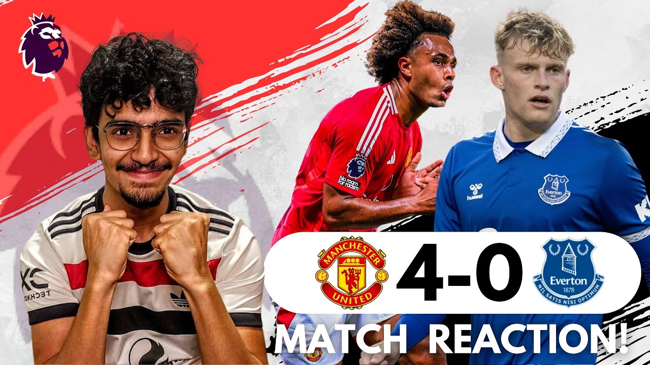 ZIRKZEE AND AMAD RUNNING MANCHESTER!! 😎😎 | Manchester United 4-0 Everton Match Reaction | PL ...