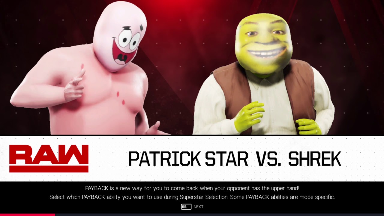 Shrek vs Patrick Star: RAW, June 10, 2019 - YouTube
