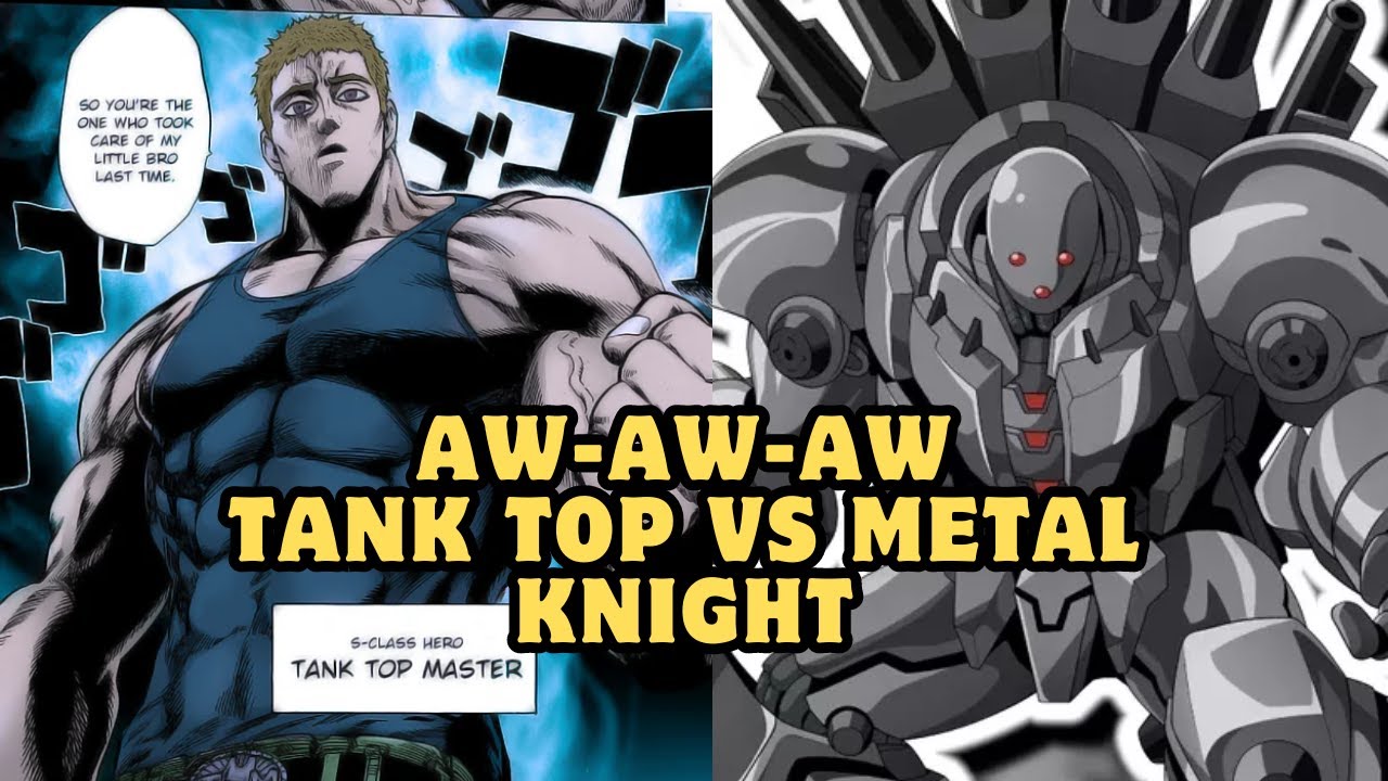Ketika Tank Top Master VS Metal Knight #saitama #anime #onepunchman # ...