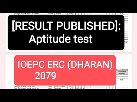 [APTITUDE TEST RESULT:] Published || IOE Purwanchal Campus, Dharan held ...