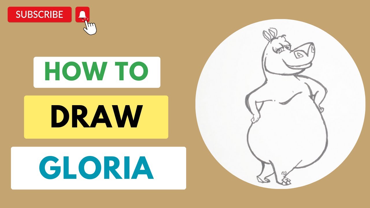HOW TO DRAW GLORIA - DIGITAL ART GLORIA DESIGN TUTORIAL - YouTube