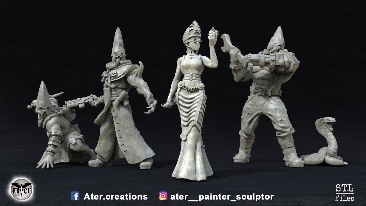 Ater - dieselpunk miniatures part 1 - YouTube