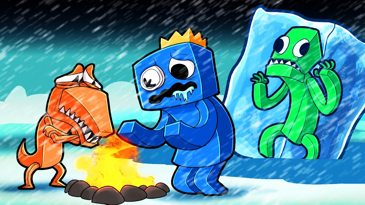 Ice Age Survival with RAINBOW FRIENDS! (Minecraft) - YouTube