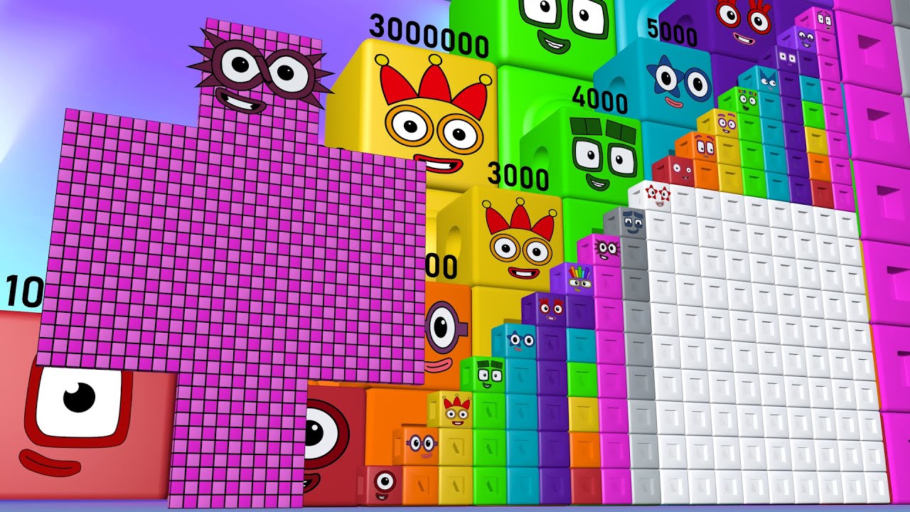 Numberblocks Step Squad 80 800 800,000 80,000,000 MILLION Learn to ...