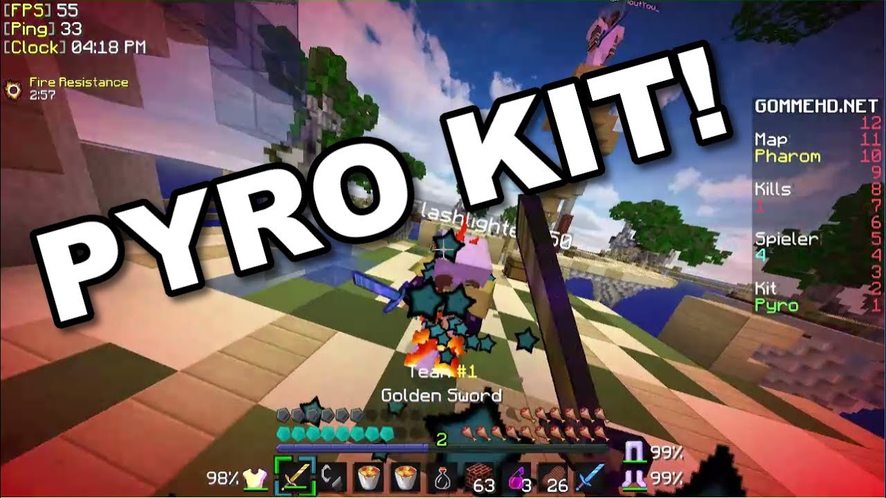 Endlich Pyro Kit! | Minecraft Skywars #03 - YouTube