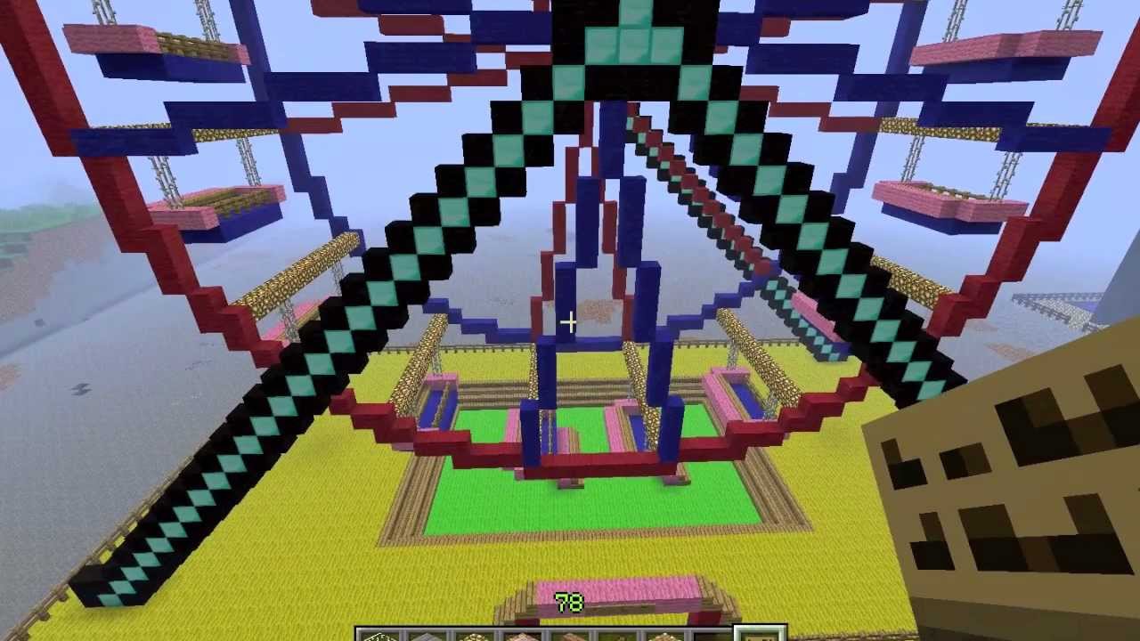 Minecraft Ferris Wheel - YouTube
