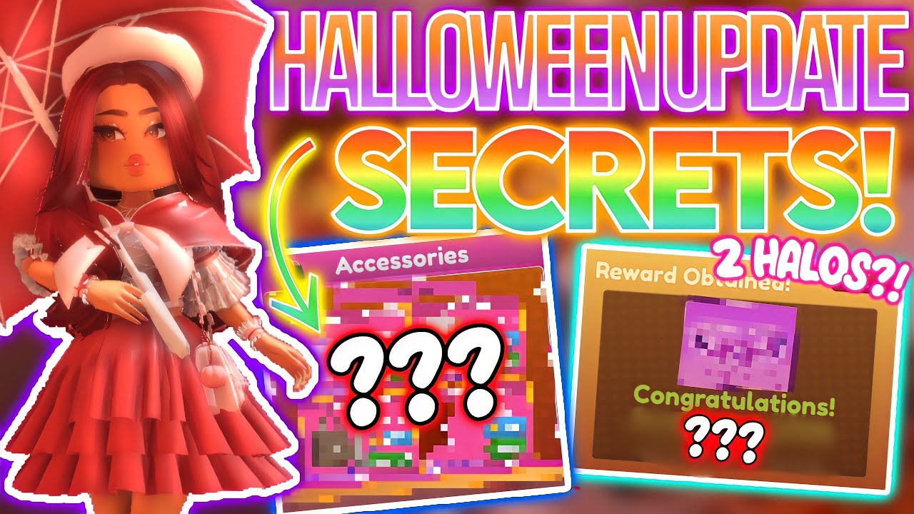 NEW HALLOWEEN UPDATE SECRETS! 2 HALOS, NEW MAP, & MORE ITEMS! ROBLOX ...