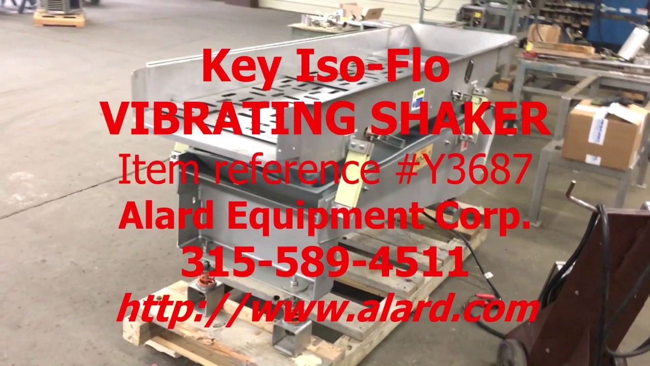 KEY ISO-FLO VIBRATING DEWATERING SHAKER / VIBRATORY GRADER EVEN FEED ...