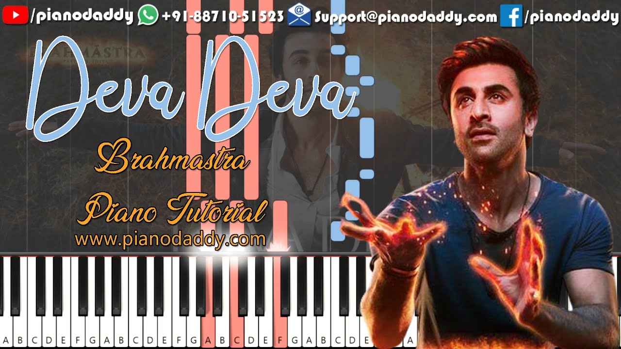 Deva Deva (Brahmastra) Piano Tutorial - Deva Deva Piano Cover With Beats - Arijit Singh - Ranbir ...
