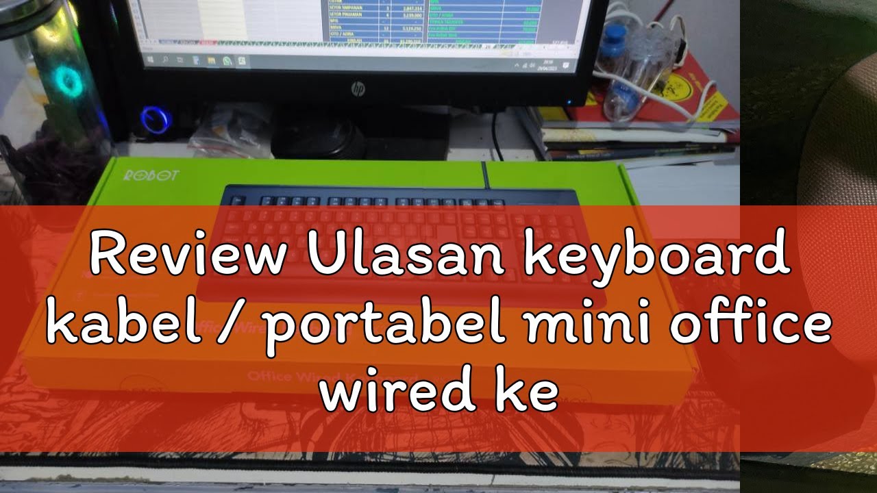 Review Ulasan keyboard kabel / portabel mini office wired keyboard ...