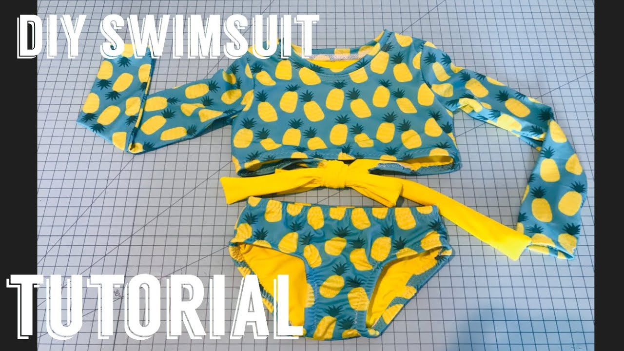 DIY Swimsuit Tutorial & Sew-Along PART 1 (TOP) - YouTube