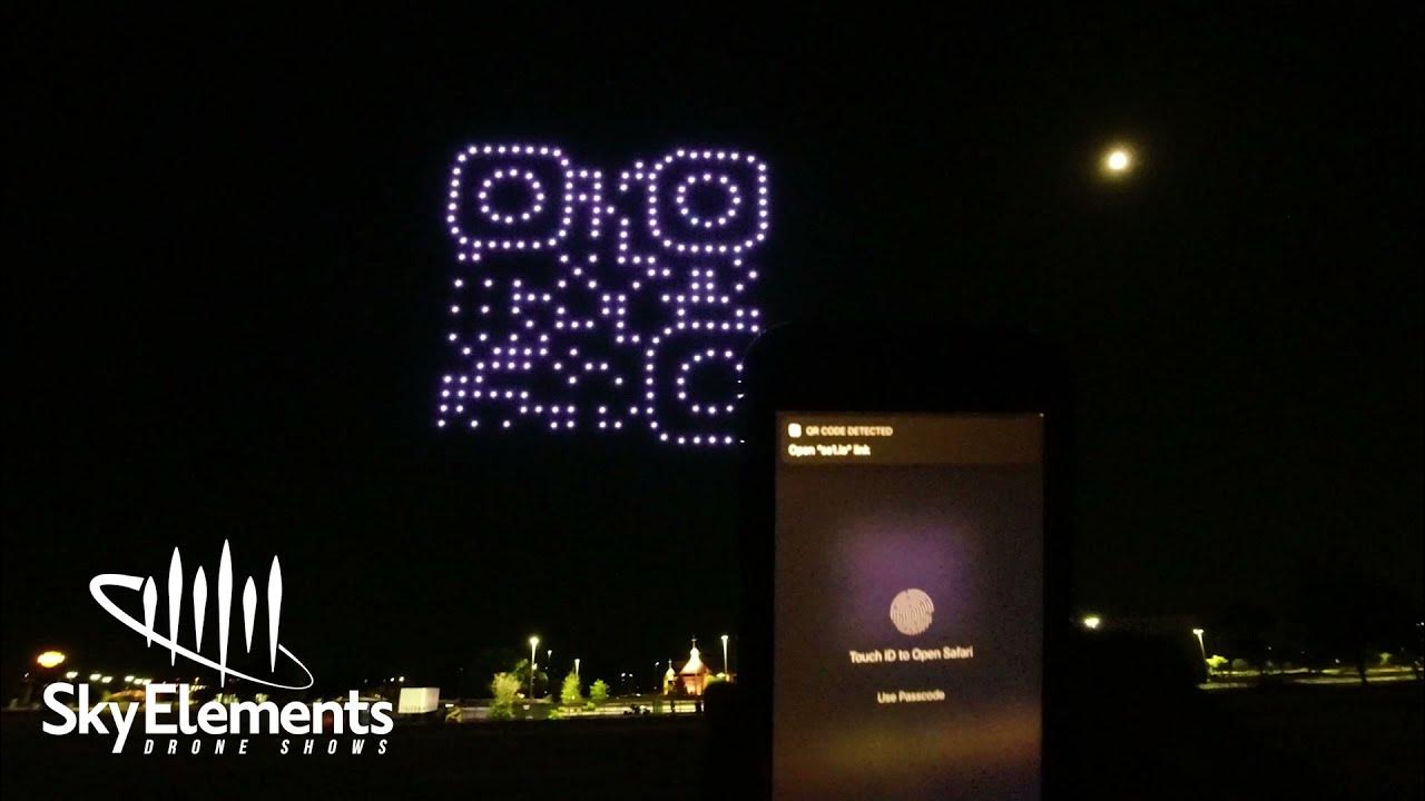 Sky QR Codes - Sky Elements Drones - YouTube