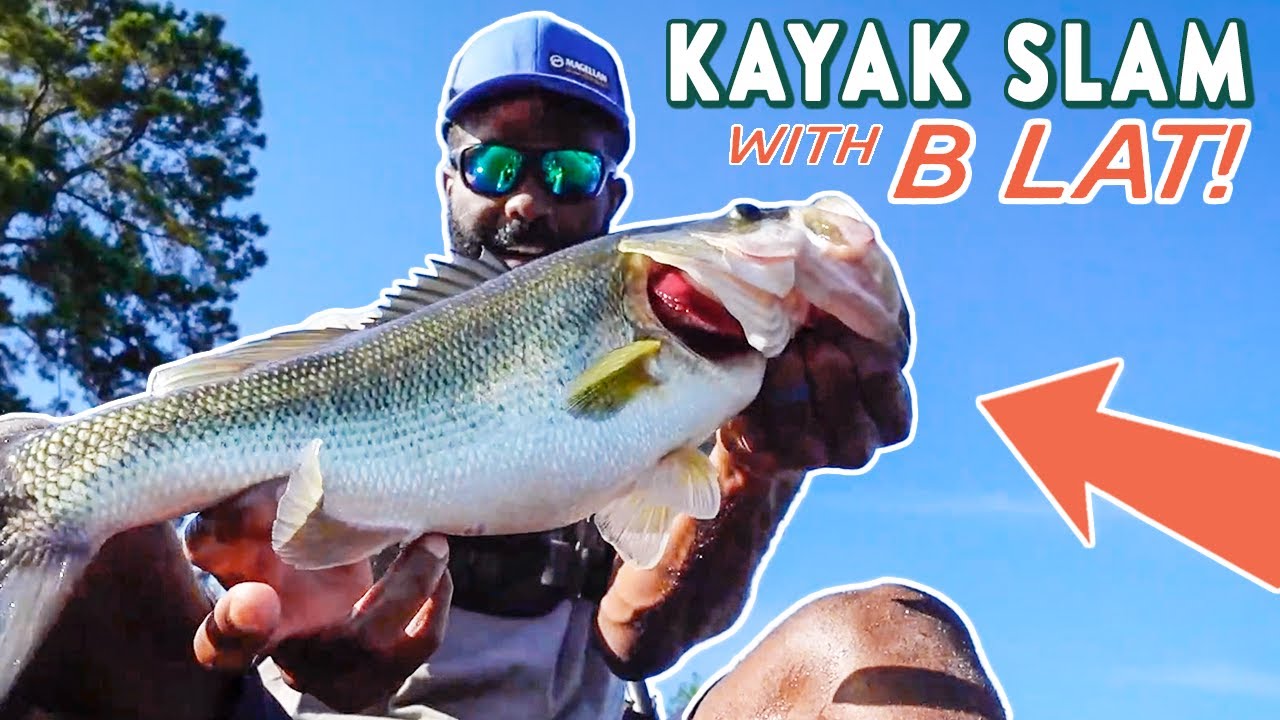 Kayak Bass Fishing A SECRET Lake with Brian Latimer!! (Bass Fishing ...