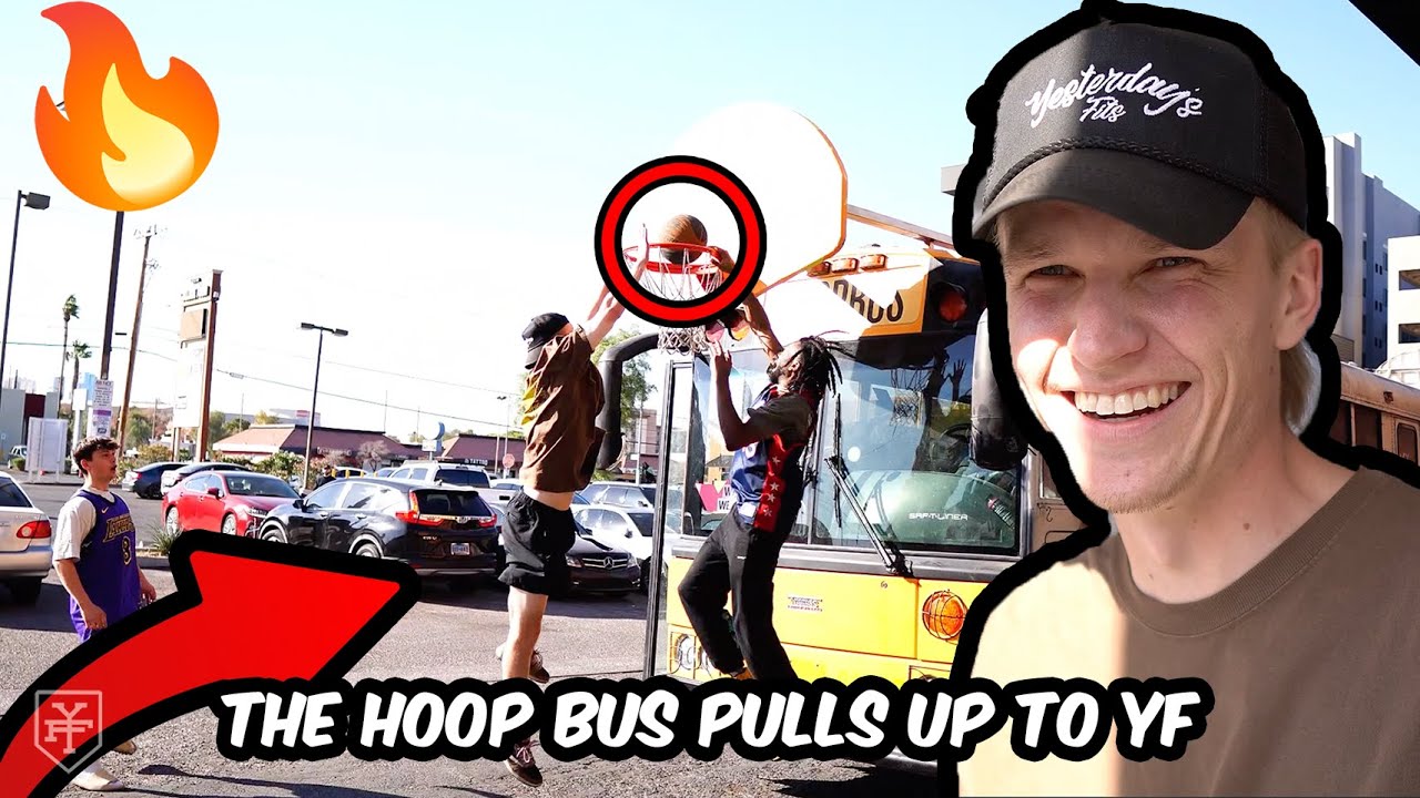 The Hoop Bus Came to Yesterday's Fits! 🏀 EPIC Basketball Showdown with ...