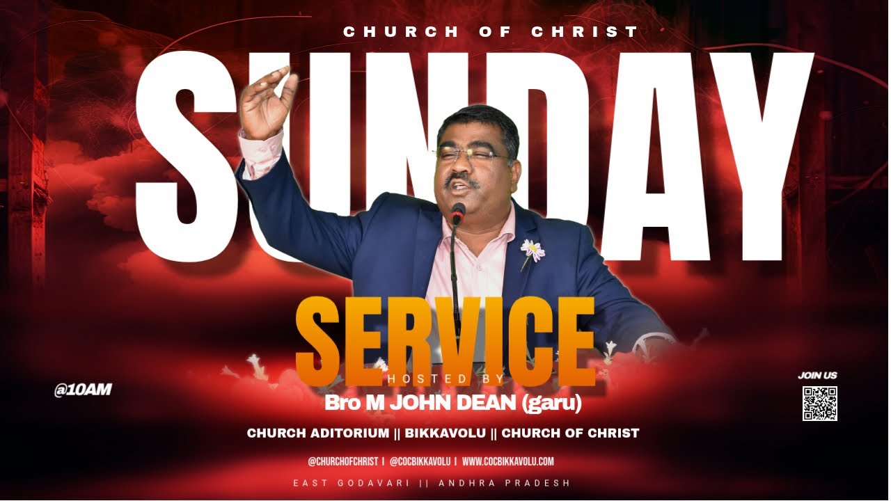 14||12||2025|| SUNDAY WORSH||BICCAVOLU||Bro M John dean||CHURCH OF ...