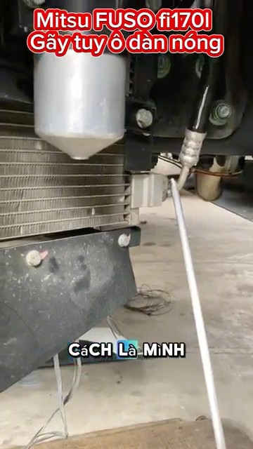 Mitsu fuso fi 170l gãy tuy ô ở dàn nóng do ống quá mỏng - YouTube