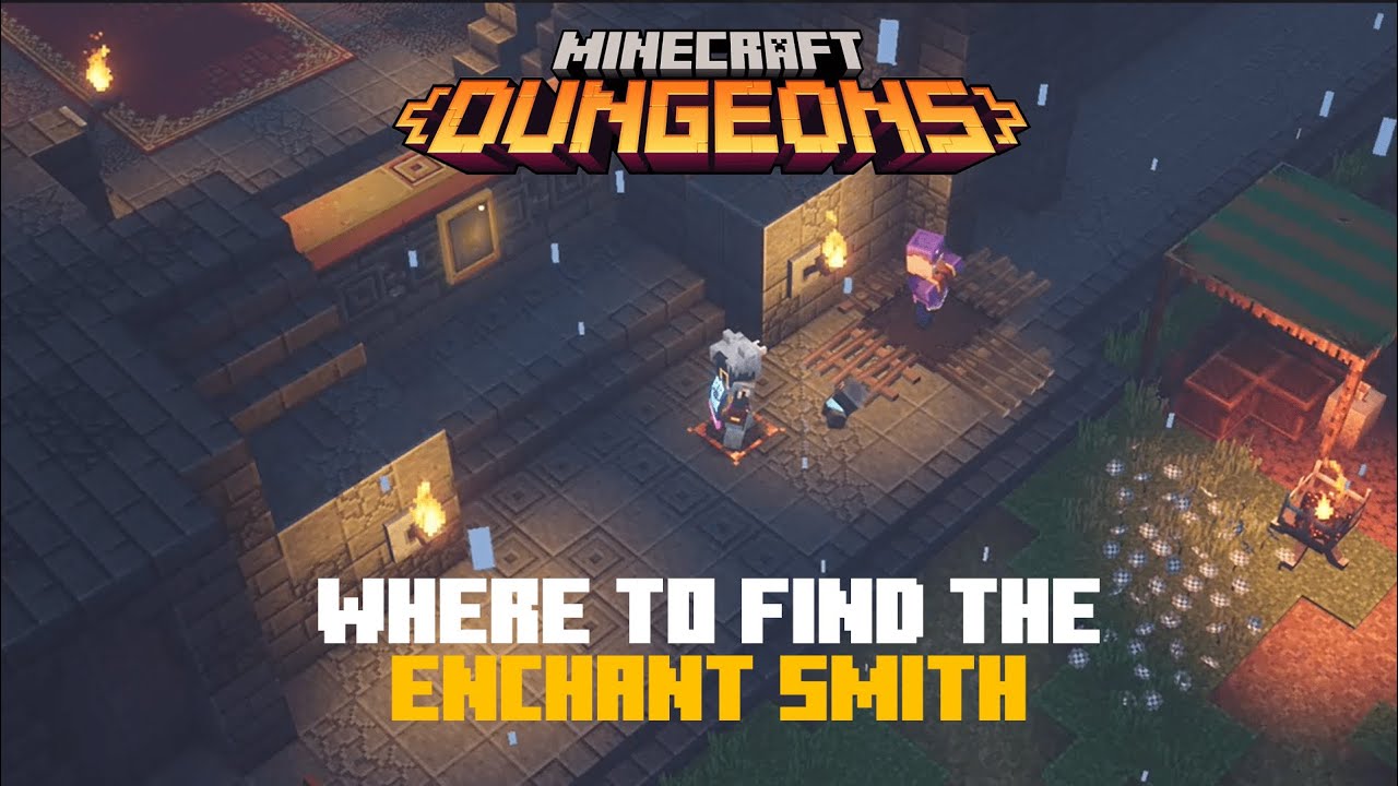 Where to find Enchant Smith Merchant in Minecraft Dungeons - YouTube