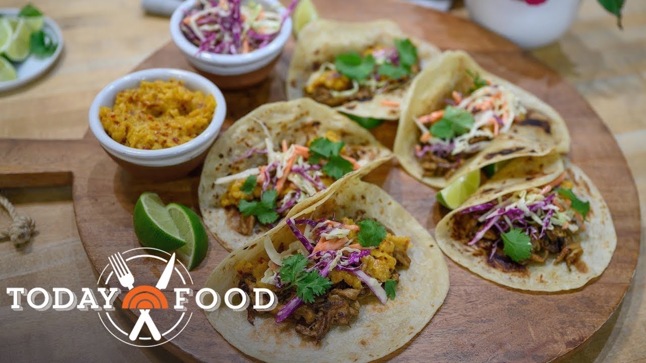 Jamaican Jerk Tacos Get A Vegan Twist In This Recipe - YouTube