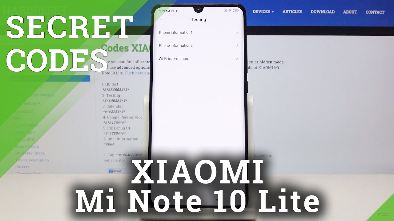 Secret Codes for XIAOMI Mi Note 10 Lite – Testing Mode / Calendar ...