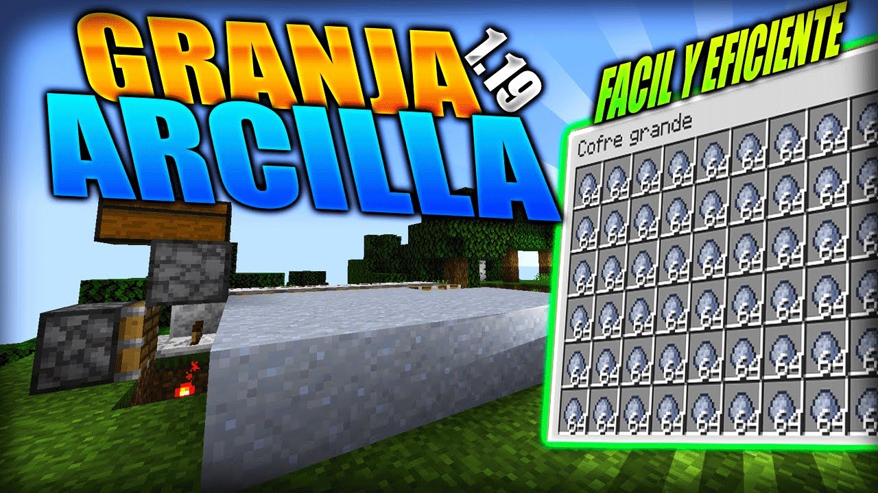 COMO HACER una GRANJA de ARCILLA en MINECRAFT 1.19!! - YouTube