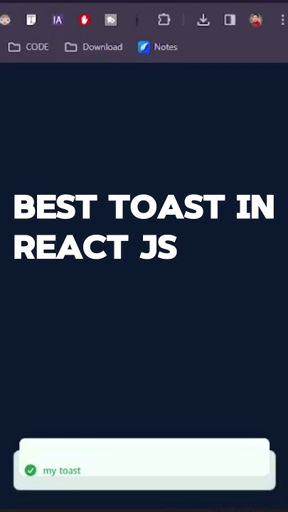 Sonner is best library in React - YouTube