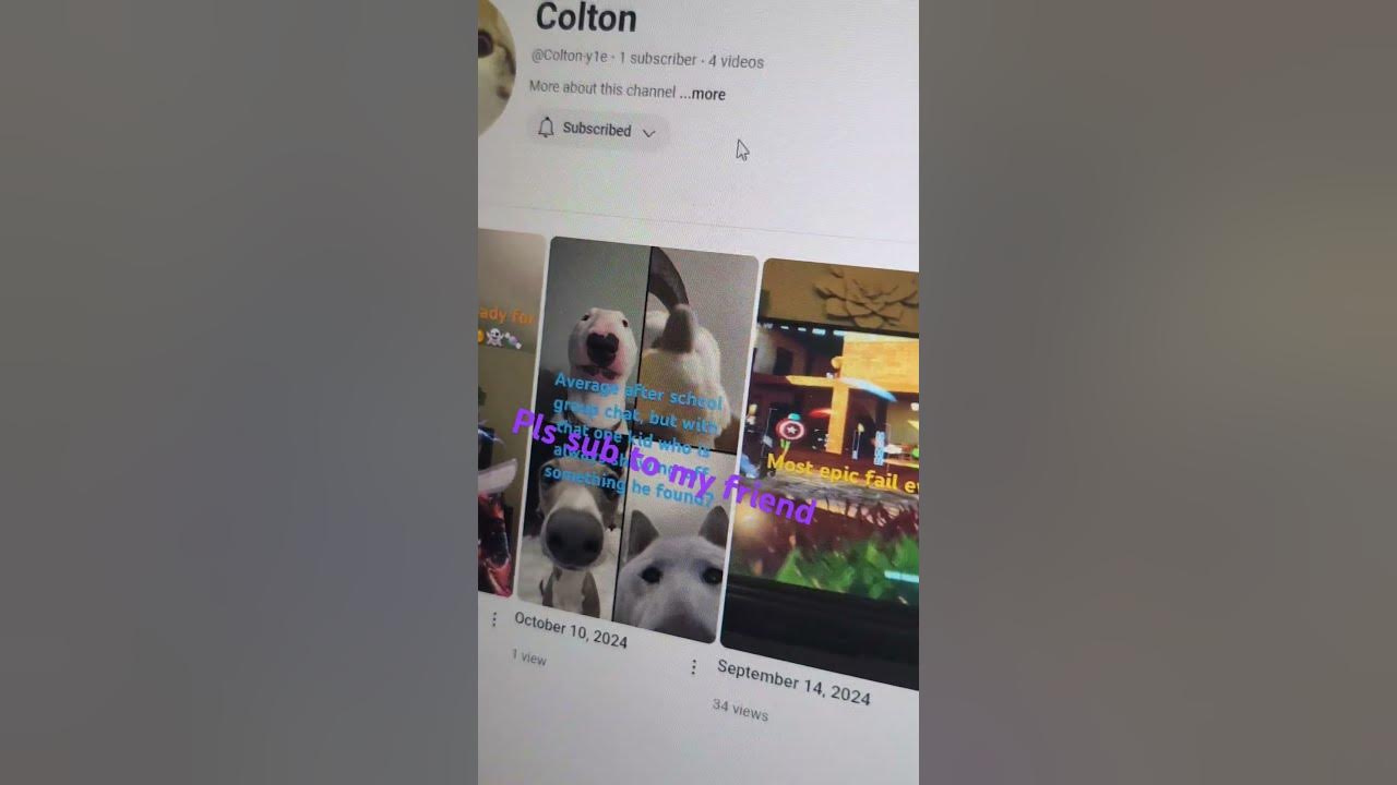 Pls pls sub to @Colton-y1e - YouTube