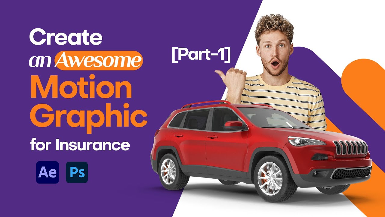 Advertising Motion Graphics for Insurance company | Part-1 | Photoshop ...