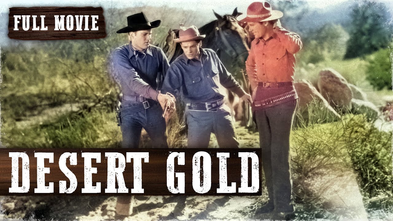 DESERT GOLD | Buster Crabbe | Full Western Movie | English | Free Wild ...